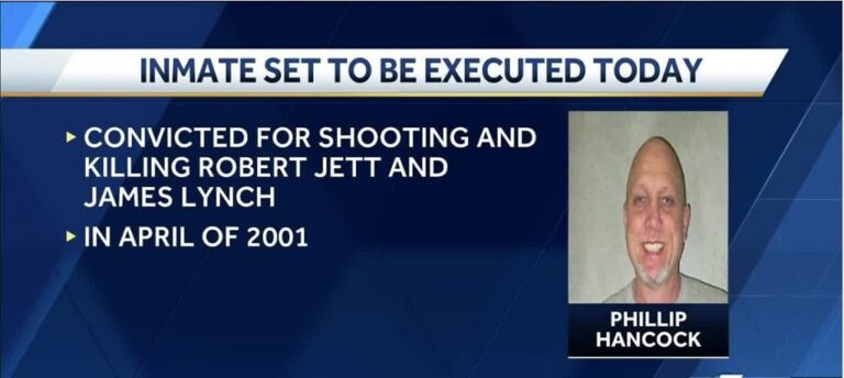 Phillip Hancock Wikipedia: Executed Death For Killing Two People